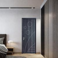 China Juye WPC Hollow Doors The Brown Interior Space Waterproof Moisture-proof Mold Resistant, And Non Deformable Characteri for sale