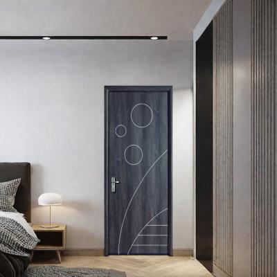 China Juye WPC Hollow Doors The Brown Interior Space Waterproof Moisture-proof Mold Resistant, And Non Deformable Characteri for sale
