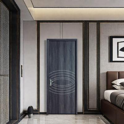 China Juye WPC Hollow Doors The Brown Interior Space Waterproof Moisture-proof Mold Resistant, And Non Deformable Characteri for sale