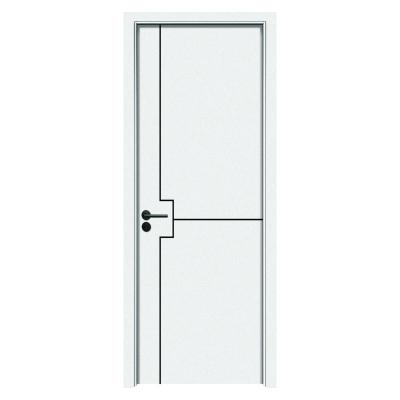 China Finished Surface Customized Frame Color  WPC Hollow Door Manufacturing for sale