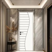 China Postmodern Design Formaldehyde-free Low Maintenance WPC Hollow Composite Door for Interior Use for sale