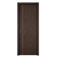 China Recyclable WPC Hollow Doors  Weather Resistant Swing Open Style Watertight Doors for sale