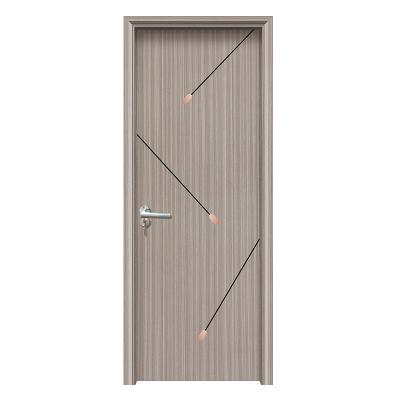 China Formaldehyde-free Customized Low Maintenance WPC Hollow Door for Interior Use for sale