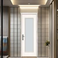 China WPC Glass Door composite hollow door designed for long lasting durability moisture resistance and modern interior styles for sale