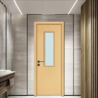 China Durable WPC Glass Door with hollow composite design resistant to moisture humidity and rot ideal for modern interior spaces for sale