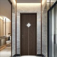 China Customizable Surface Treatment WPC Glass Door with 700mm 800mm 900mm Width Options for Interior Residential Use for sale
