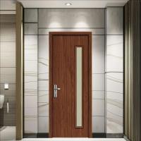 China Moisture Resistant WPC Glass Door with Heat Insulation and Termite Proof Features for Modern Interiors for sale