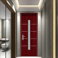 China Moisture Resistant Soundproof WPC Glass Door with Termite Proof for Modern Interiors for sale