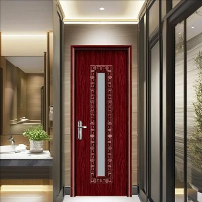 China Termite Proof WPC Glass Door with Superior Moisture Resistance and Soundproof for Interior Applications for sale