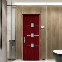China WPC Glass Door composite hollow door solution offering termite proof and moisture resistant features for residential and commercial for sale