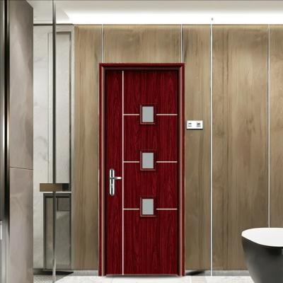 China WPC Glass Door composite hollow door solution offering termite proof and moisture resistant features for residential and commercial for sale