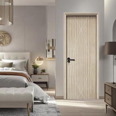 China Hollow Glass Wood-plastic Composite Hollow Door Weather Resistant Flush Design Carved Design for sale