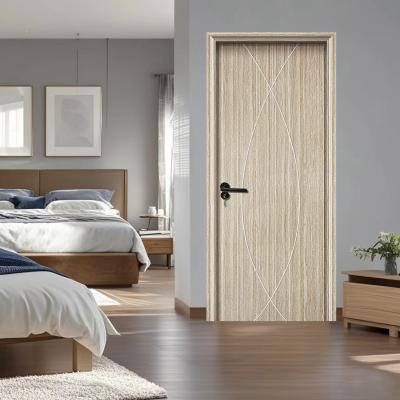 China Flat With Wood Plastic Composite Hollow Door Lightweight Customized Design for sale
