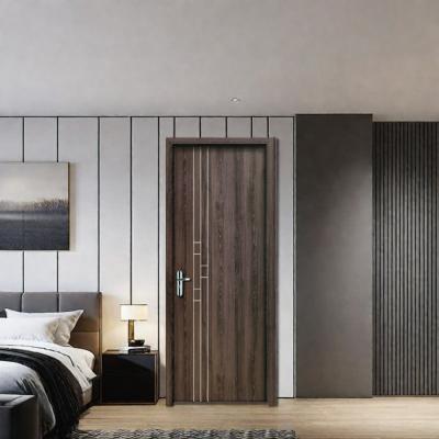China Durable Wood Plastic Composite Door Maintenance Free and Heat Insulation for sale
