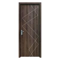 China Carved Design Wood-Plastic Composite Hollow Door With Hinged Installation Method Hollow Glass Design for sale