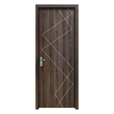 China Carved Design Wood-Plastic Composite Hollow Door With Hinged Installation Method Hollow Glass Design for sale