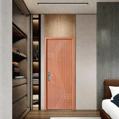 China Various Color Options WPC Plastic Door with Good Sound Insulation for sale