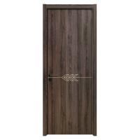 China Waterproof WPC Hollow Door Hollow Glass Structure with Flush Design Waterproof Surface for sale