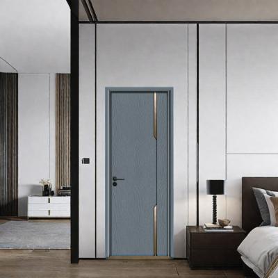 China WPC Hollow Door durable composite door with maintenance free construction excellent heat insulation and customizable surface finishes for sale