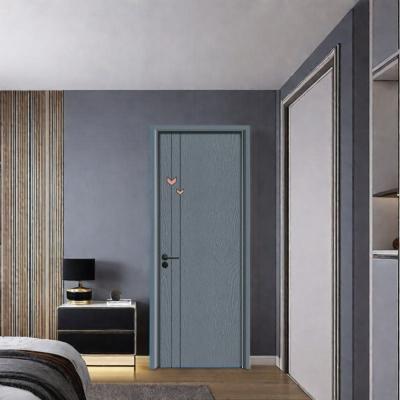 China Soundproof WPC Hollow Door with customizable surface options and superior moisture resistance designed for indoor in various spaces for sale
