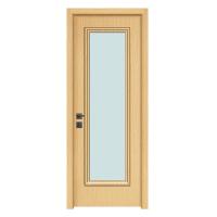 China Eco Friendly WPC Glass Door with Customizable Surface Treatments and Excellent Heat Insulation for Interior Applications for sale