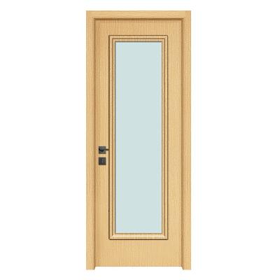China Eco Friendly WPC Glass Door with Customizable Surface Treatments and Excellent Heat Insulation for Interior Applications for sale