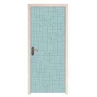 China Formaldehyde Free Soundproof Moisture Resistant WPC Hollow Door for Modern Interiors for sale