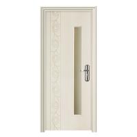 China Durable hollow composite WPC Glass Door termite and mold resistant designed for energy saving residential and commercial interiors for sale
