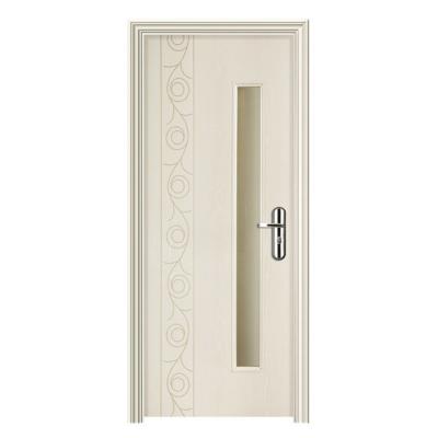China Durable hollow composite WPC Glass Door termite and mold resistant designed for energy saving residential and commercial interiors for sale