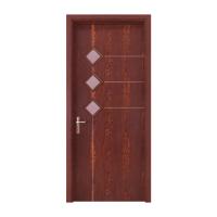 China Termite Proof Mold Proof Soundproof WPC Glass Hollow Composite Door for Modern Interiors for sale