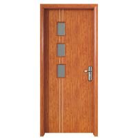 China Customizable WPC Glass Door with Maintenance Free Construction and Rot Resistant Material for Durable Interiors for sale