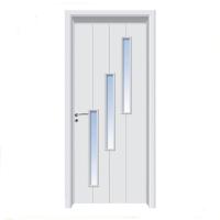 China High Strength WPC Glass Door with Mold Proof and Termite Resistant Properties Suitable for Interior Applications for sale
