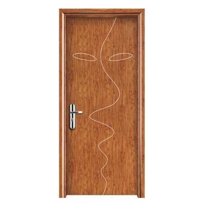 China Soundproof and Moisture Resistant WPC Hollow Door with Wood Plastic Composite Frame and Customizable Surface Options for sale