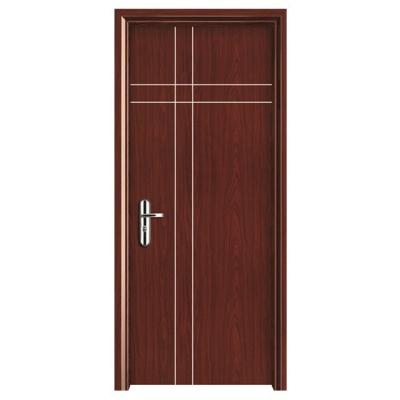 China Modern WPC Interior Door with hollow composite structure offering moisture resistance soundproof and heat insulation for interior applications for sale