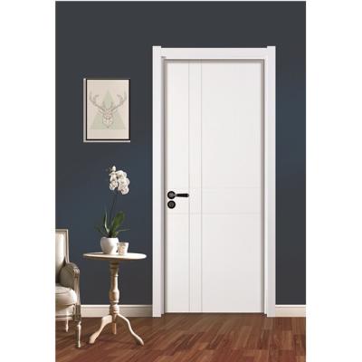 China Moisture Resistant and Soundproof WPC Door with Customizable Finishes for Interior Use for sale