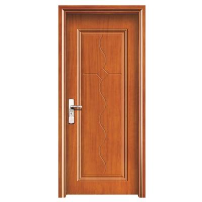 China Composite Wood Door Frame WPC Interior Door with Standard Size or Customized and Solid Design for sale