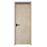 China Long Lasting WPC Hollow Door Constructed with Composite Material Offering Superior Strength and Mold Proof Features for sale