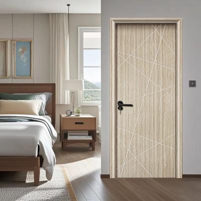 China Modern and Environmentally Friendly WPC Hollow Door for Residential and Commercial Spaces for sale