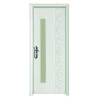 China Durable Hollow Composite WPC Glass Door Offering Energy Heat Insulation Moisture Resistance and Soundproofing for Interiors for sale