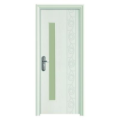 China Durable Hollow Composite WPC Glass Door Offering Energy Heat Insulation Moisture Resistance and Soundproofing for Interiors for sale