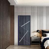 China Low Maintenance Termite Resistant WPC Hollow Door with 2100mm Length for Various Rooms for sale