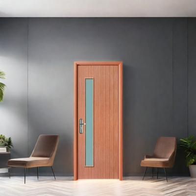 China WPC Glass Door with Superior Strength and Moisture Resistance for Soundproof Interiors for sale