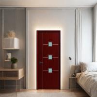 China Eco-Friendly Waterproof Soundproof Fireproof and Durable WPC Glass Door for Residential and Commercial Spaces for sale