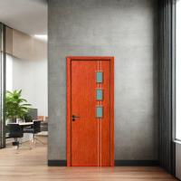 China Termite Proof WPC Glass Door with Heat Insulation and Soundproof Composite Hollow Door for Interiors for sale