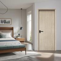 China Soundproof moisture resistant WPC Interior Door hollow composite door with heat insulation and customizable surface treatments for interior for sale