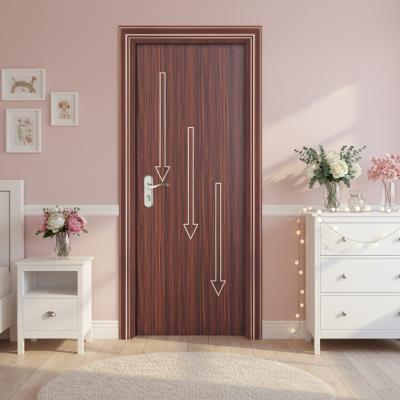 China Termite Proof Mold Resistant Soundproofing WPC Hollow Door for Interior Applications for sale