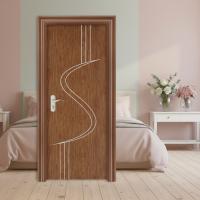China Heat Insulated and Soundproof WPC Interior Door with Hollow Composite Frame Moisture Resistant for Residential and Commercial for sale