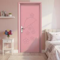 China Painting WPC Door Featuring Excellent Heat Insulation and Moisture Resistance Suitable for Various Interior Applications for sale