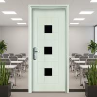 China Soundproof Moisture Resistant WPC Glass Door - Easy to Install Composite Hollow Door for Modern Interiors for sale