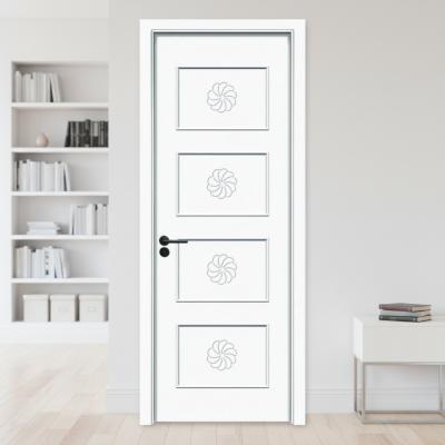 China Moisture Resistant Soundproof Design Heat Insulation WPC Hollow Door for Modern Interiors for sale